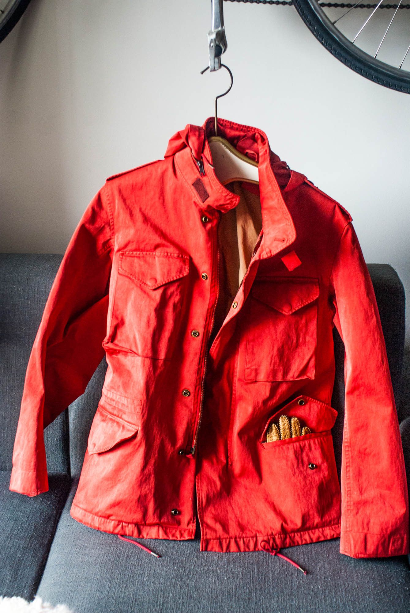 Ten C Field Jacket in Red | Grailed