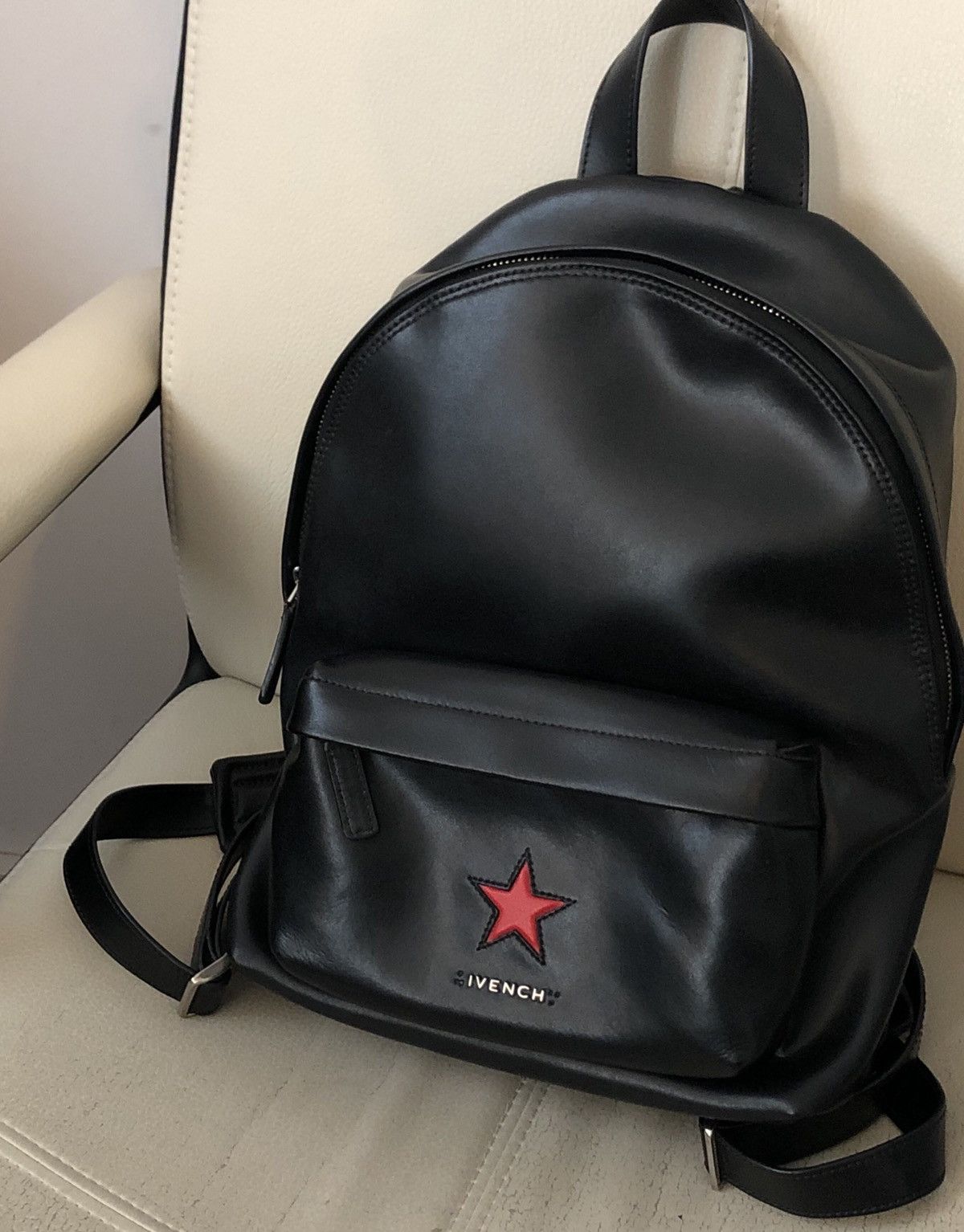 Givenchy Givenchy Leather Backpack Mini with Star Patch | Grailed