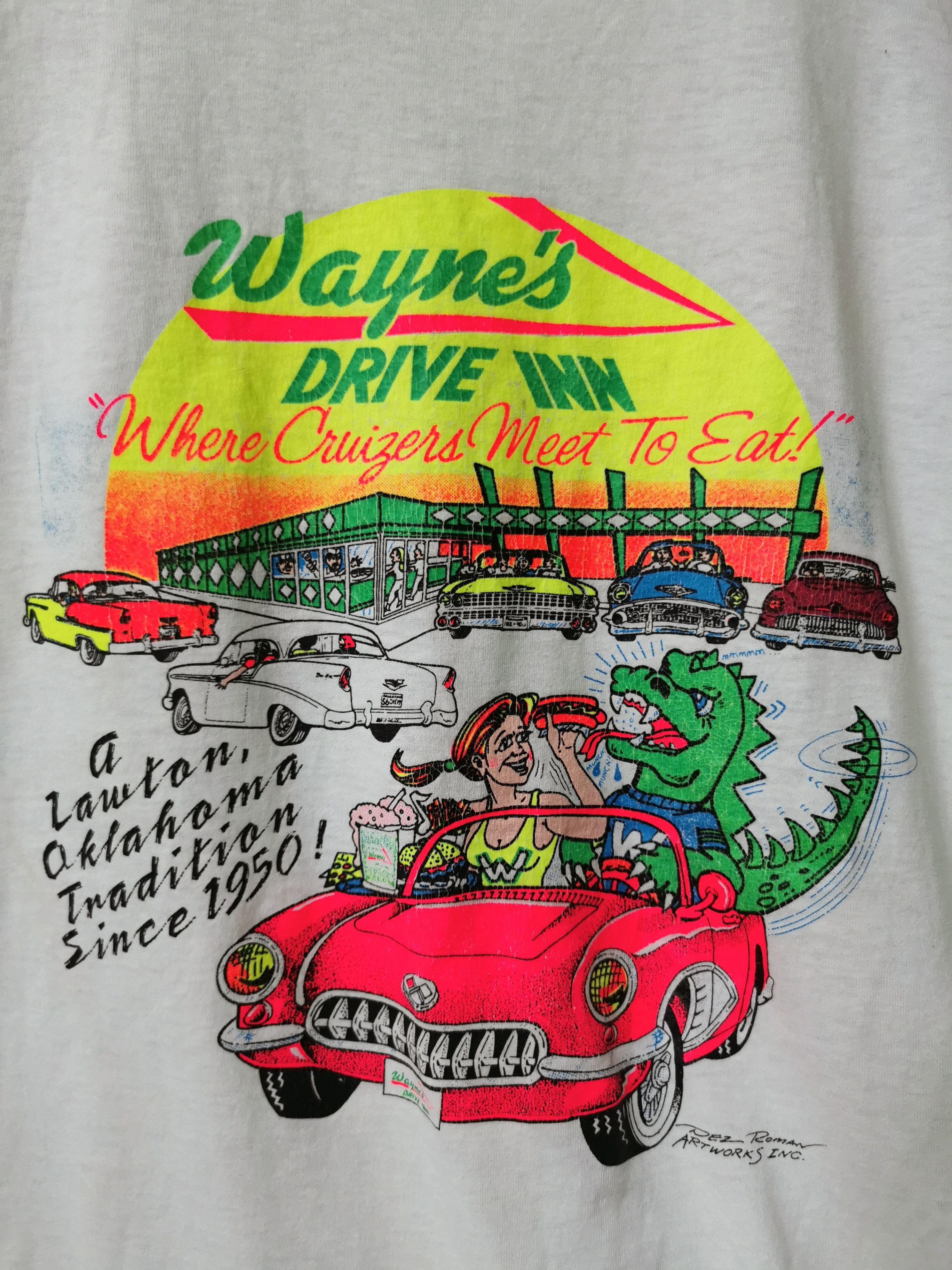 Vintage Vintage Wayne's drive in classic car monster 90s | Grailed