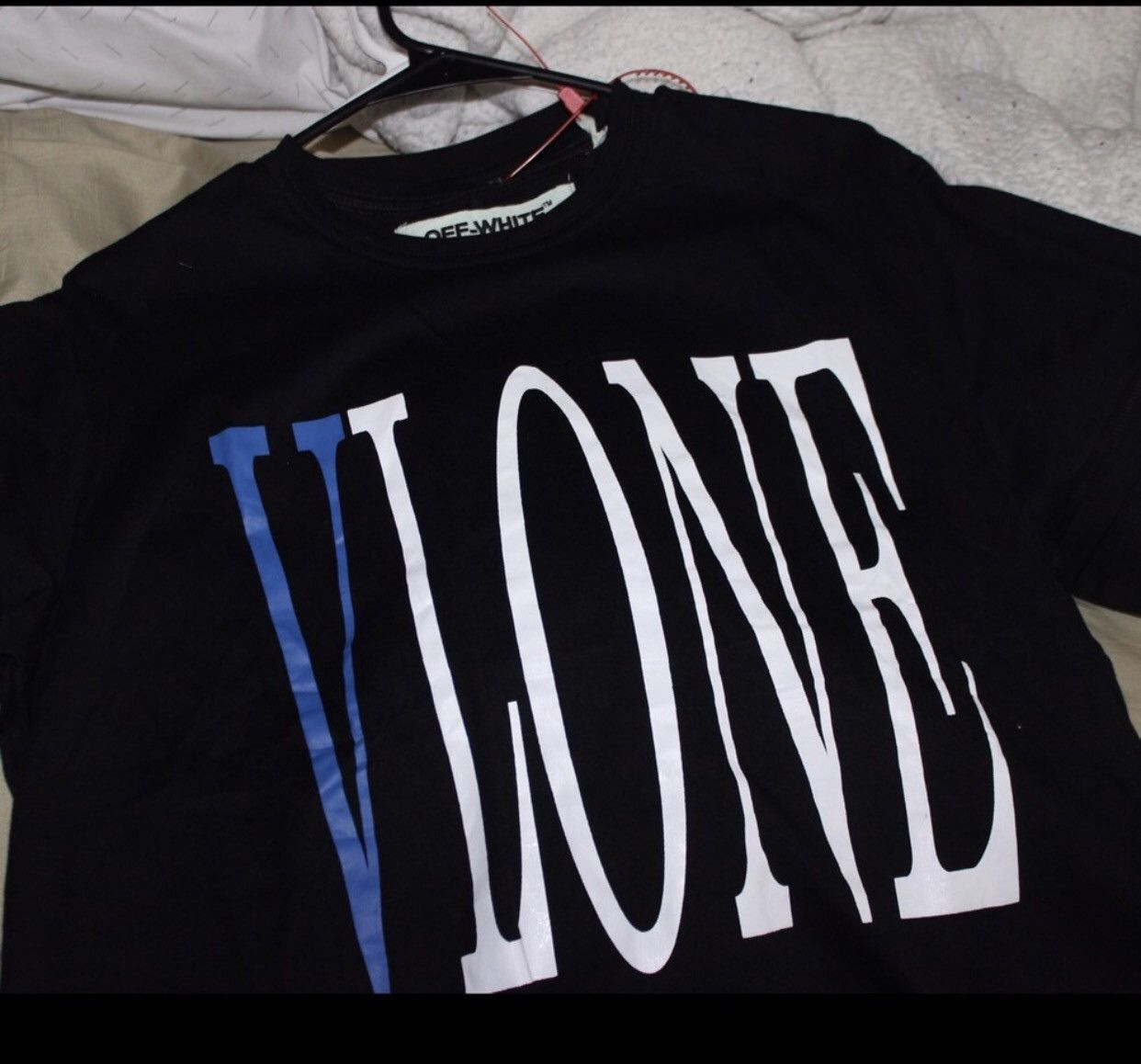 Off-White × Vlone Vlone x Off White Colette Pop Up Tee BLUE | Grailed