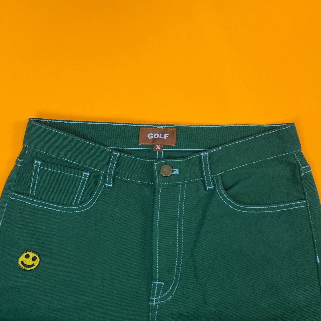 Golf Wang Green Denim GOLF Pants 🌻 | Grailed