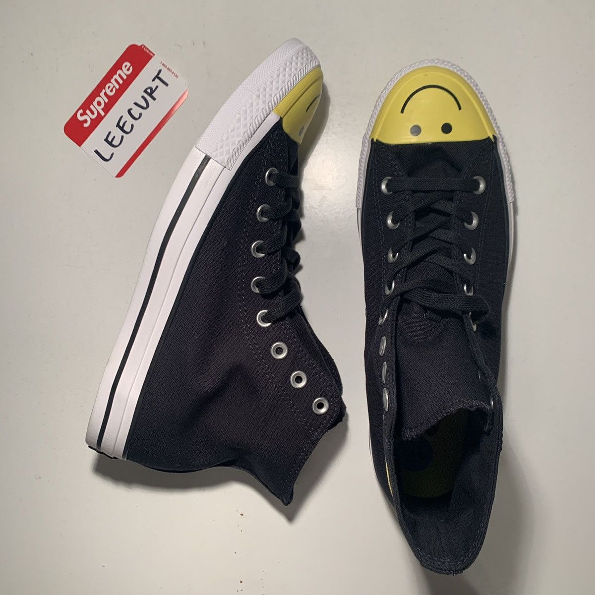 Converse Smiley Converse Black (mock CTM) | Grailed