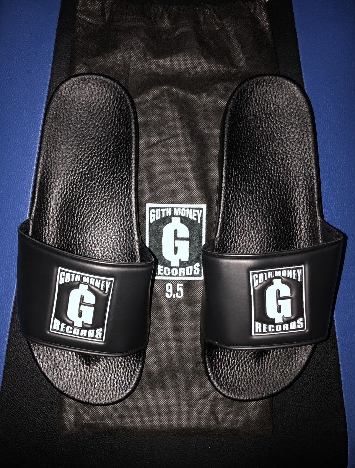 Drain Gang × Goth Money Goth Money Slides | Grailed
