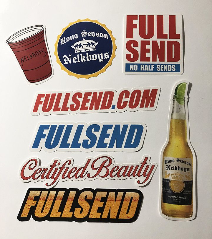 Full Send NELK Sticker Pack - Full Send | Grailed