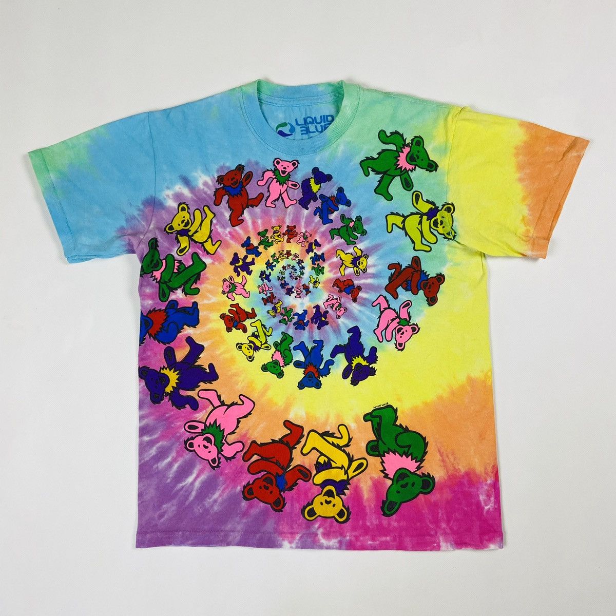 Grateful Dead × Liquid Blue × Very Rare 1995 LSD TRIP SPIRAL BEARS TIE ...