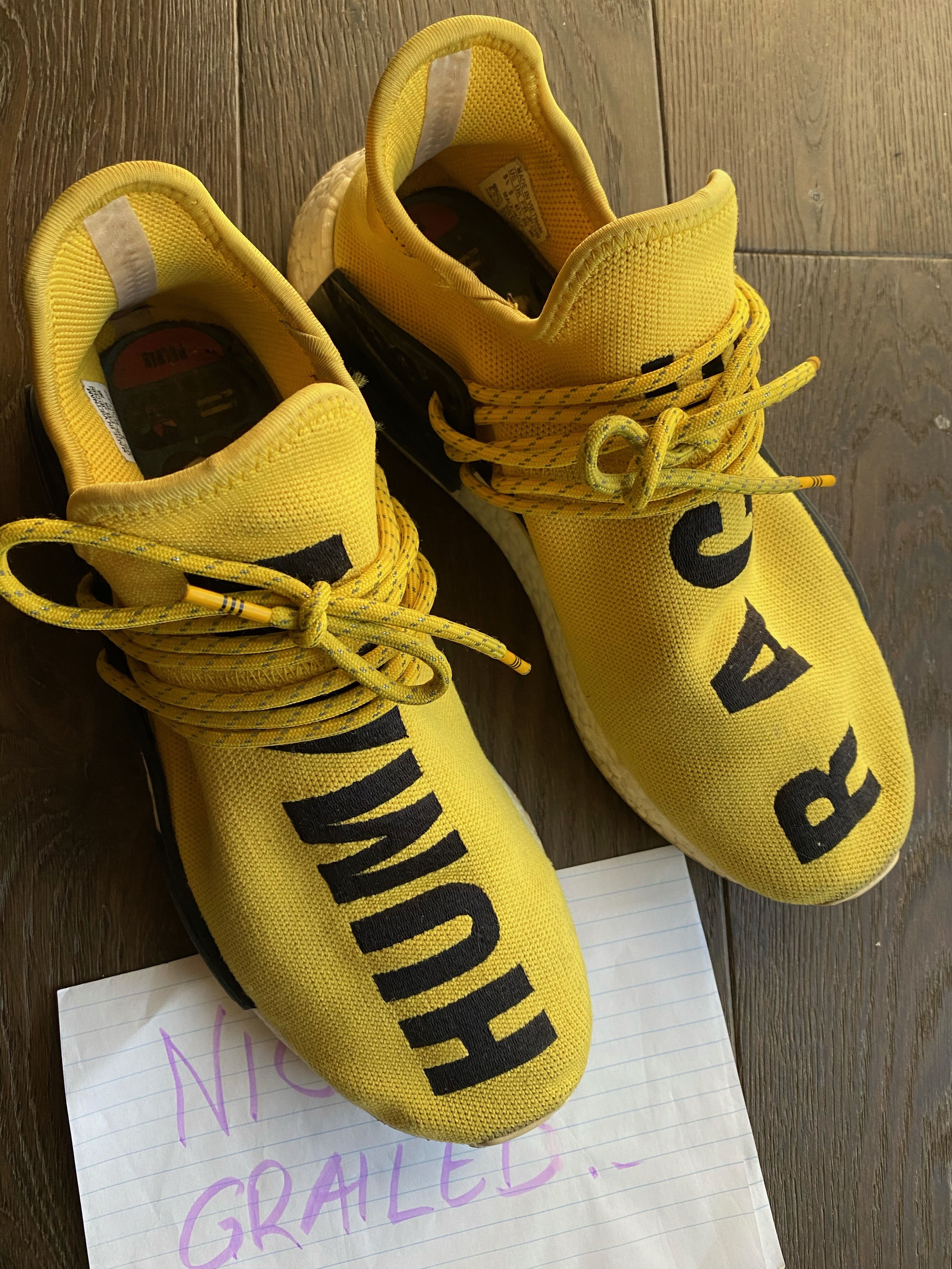 Adidas Pharrell x NMD Human Race Yellow | Grailed