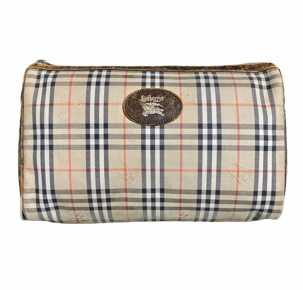 Burberry × Vintage Burberrys Vintage Nova Checked Monogram Clutch Bag ...