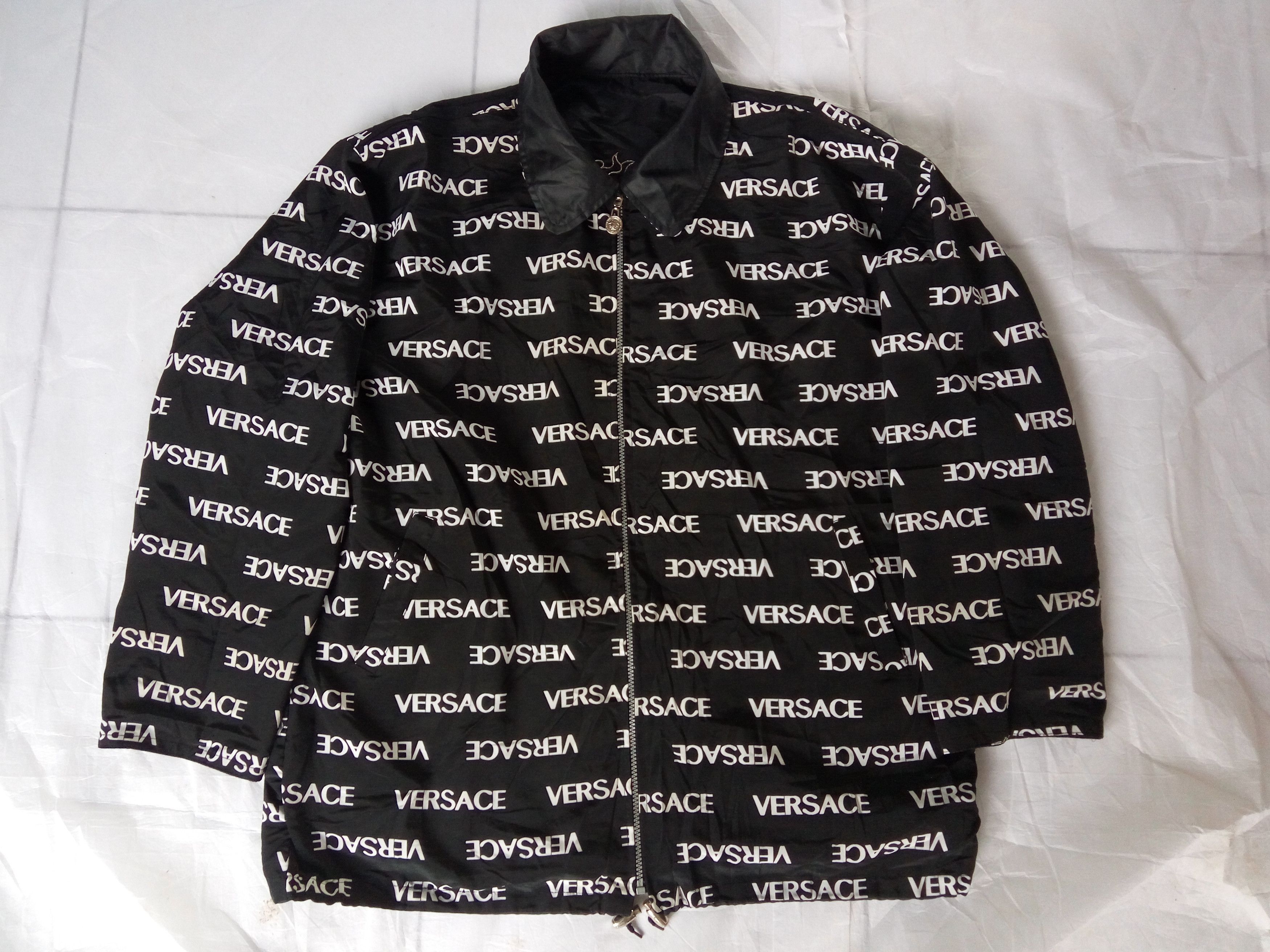 Versace Vintage Versace Jacket Reversible Windbreaker Medusa Head ...