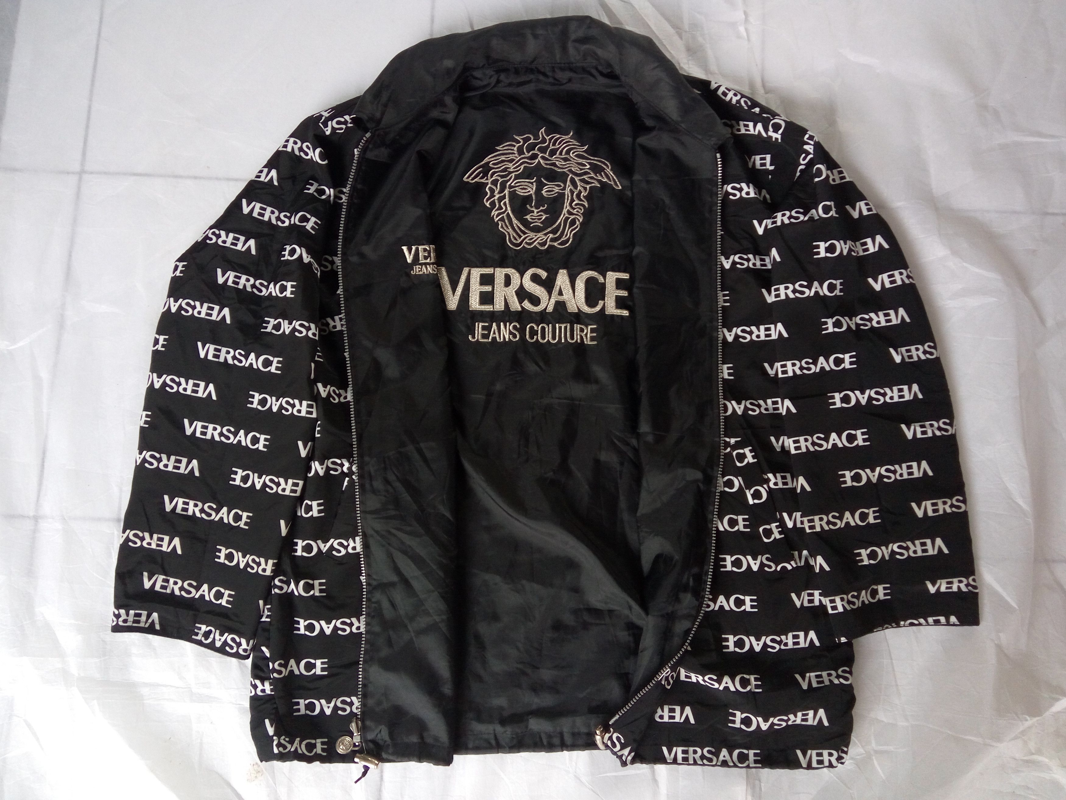 Versace Vintage Versace Jacket Reversible Windbreaker Medusa Head ...