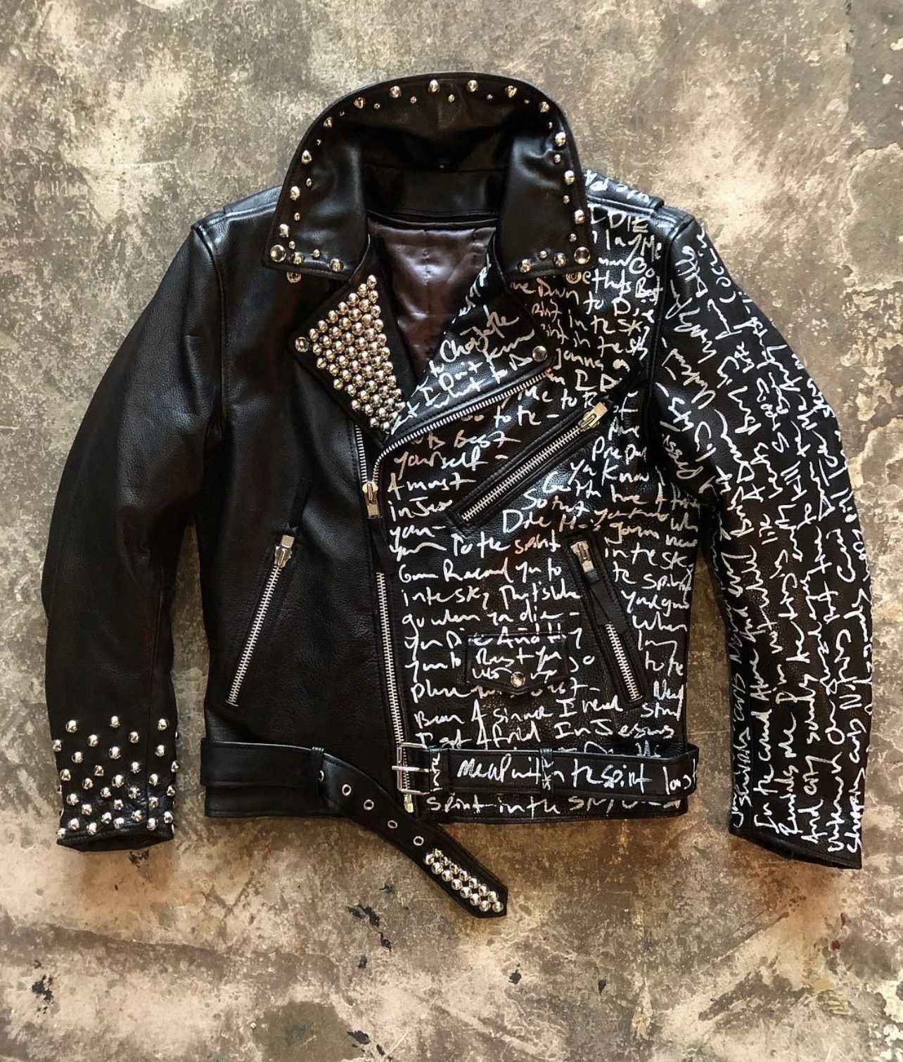 Christian Benner Custom Leather Moto jacket | Grailed