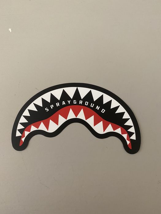 Sprayground Spraygrounds Shark Mouth Sticker. | Grailed