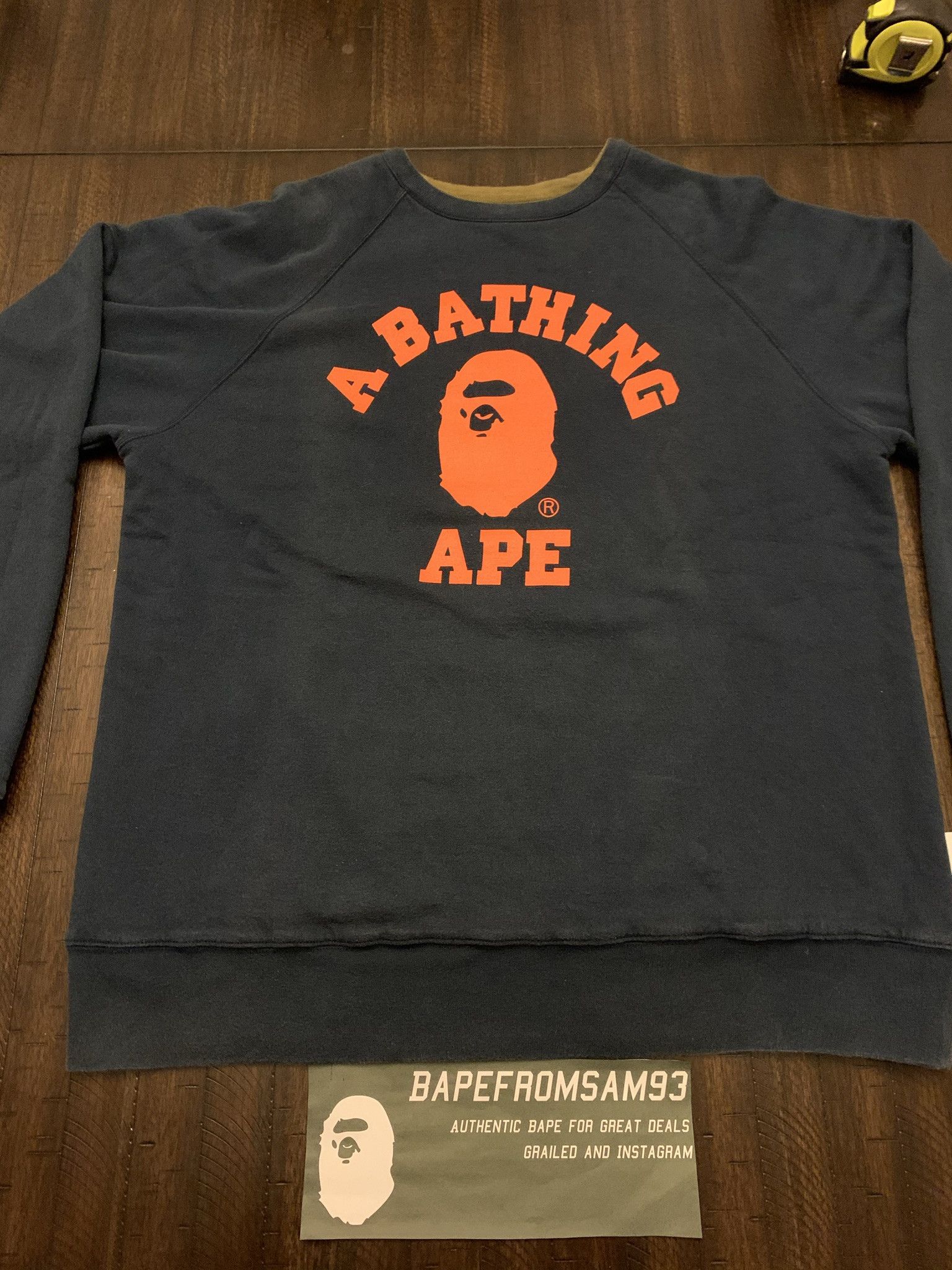 Bape Bape Reversible Sweater Four Sides | Grailed