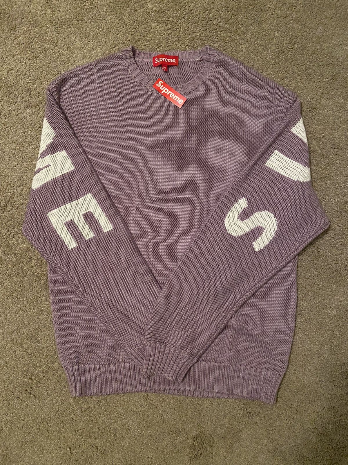 Supreme Back Logo Sweater | Grailed