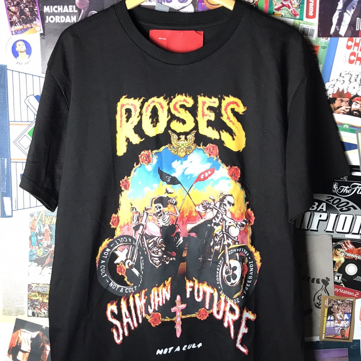Freebandz Saint JHN x Future Roses T Shirt Not A Cult x Freebandz Tour ...
