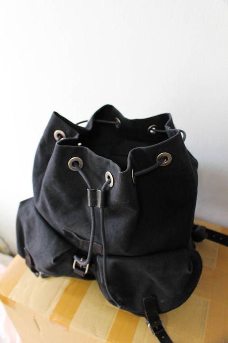 Dries Van Noten Leather Canvas Rutsack Backpack | Grailed