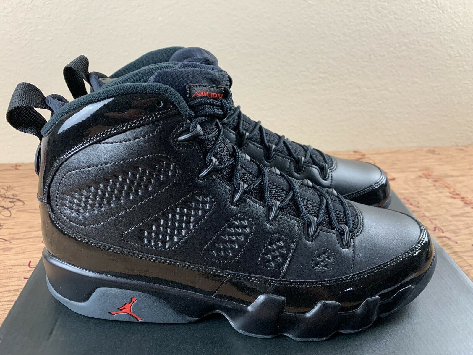 Jordan Brand × Nike Nike Air Jordan IX 9 Retro Black University Red ...