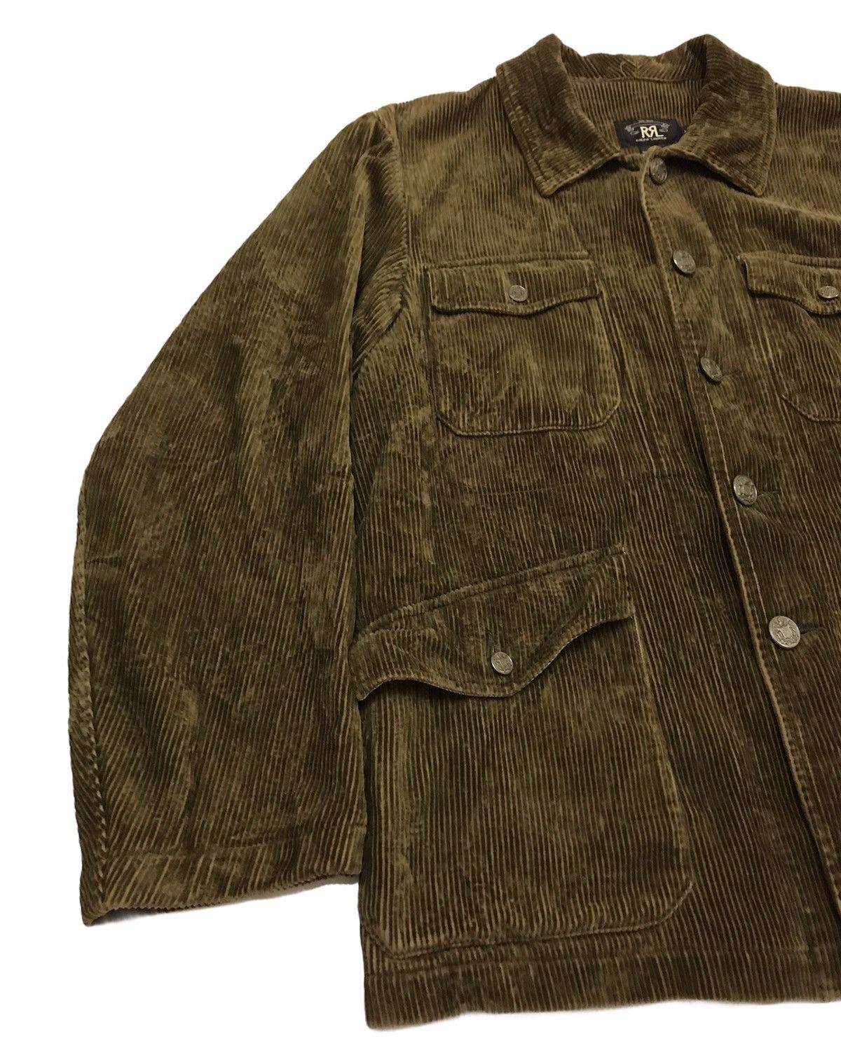 RRL Ralph Lauren RRL Curduroy Chore Jacket Big Build In Pocket Back ...