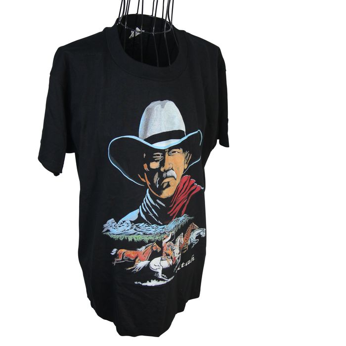 Vintage Vintage Cowboy Americana Anvil Graphic T Shirt | Grailed