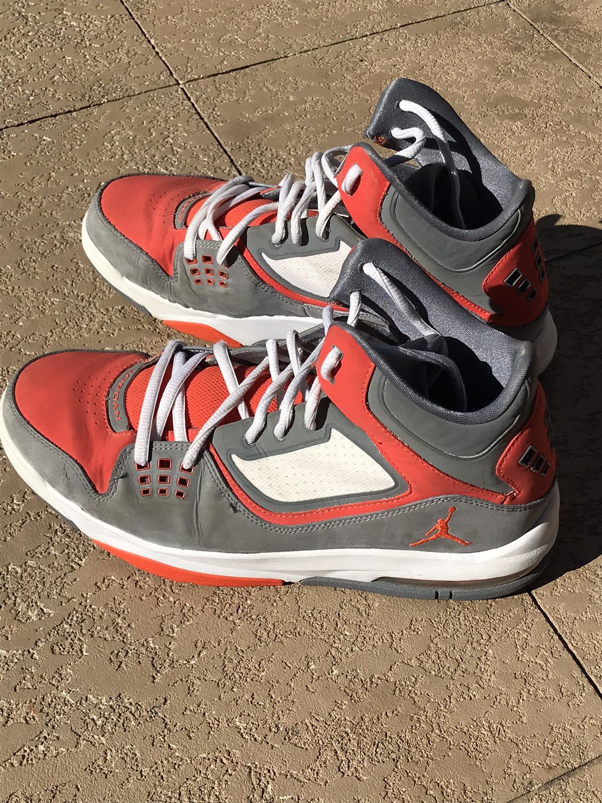 Jordan Brand Jordan Flight 23 RST Cool Grey Orange White | Grailed