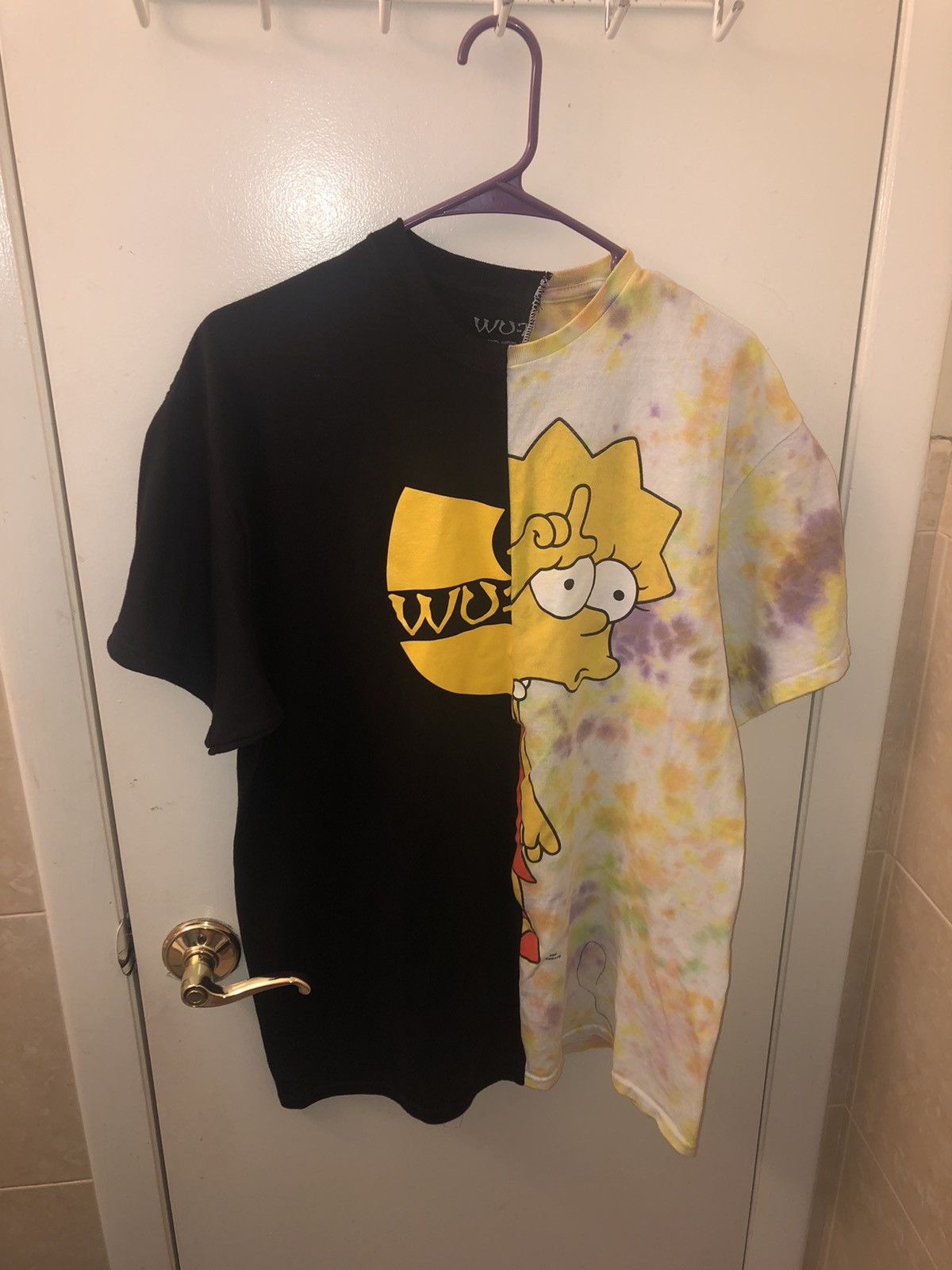 The Simpsons × Vintage × Wu Tang Clan Wu tang Simpson’s half and half ...
