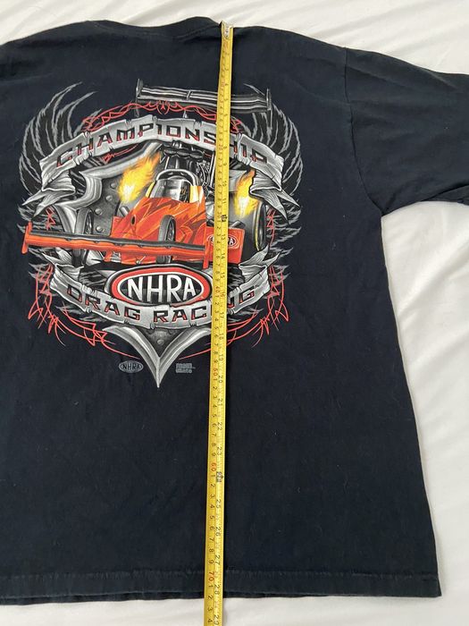 Vintage Vintage NHRA Drag Racing Graphics Black Tee Shirt | Grailed