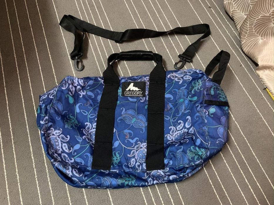 Gregory Vintage Gregory Duffle Bag Flower Printed Sport Travel Bag ...