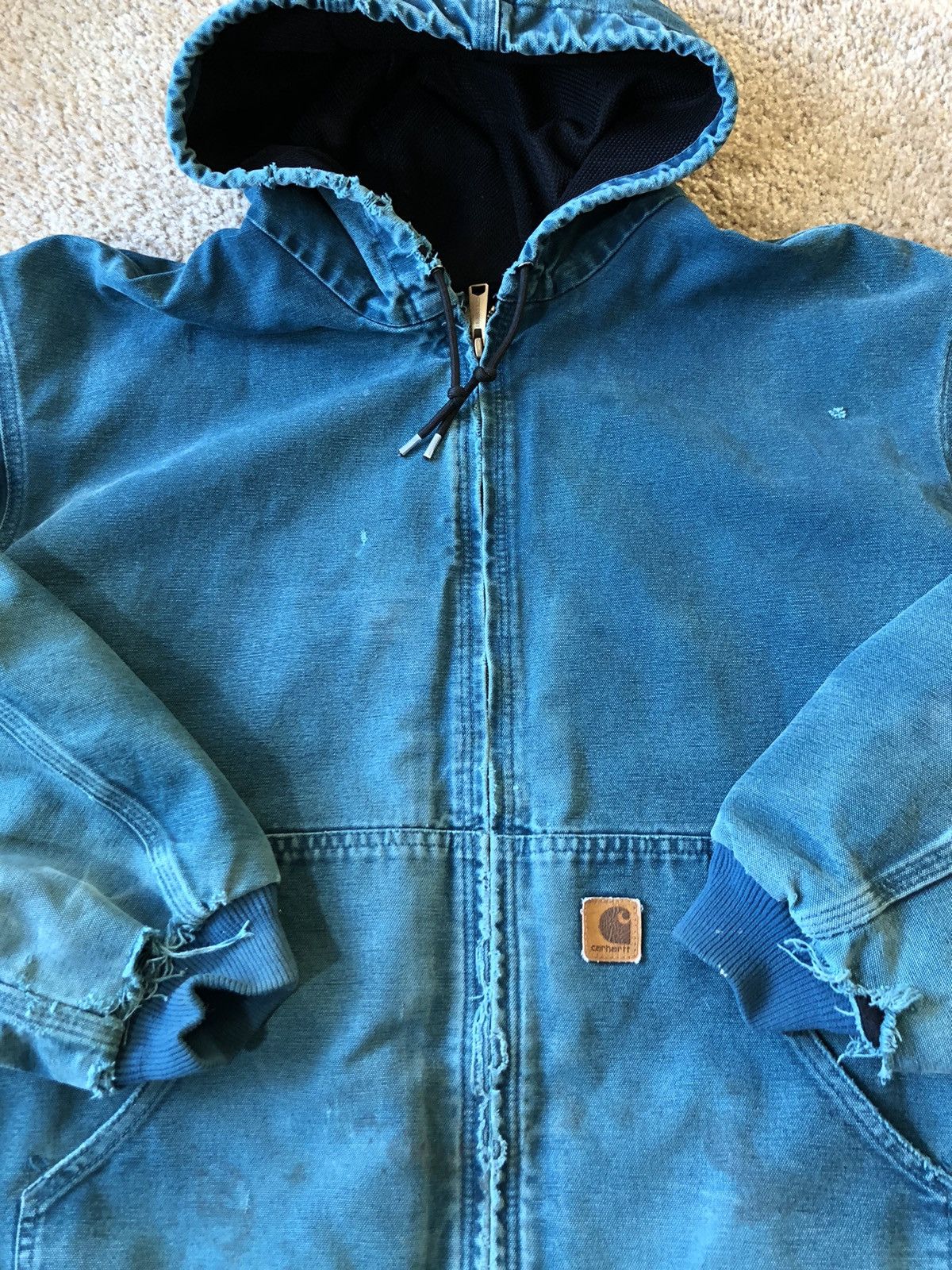 Carhartt × Vintage Vintage Carhartt Distressed Work Jacket | Grailed