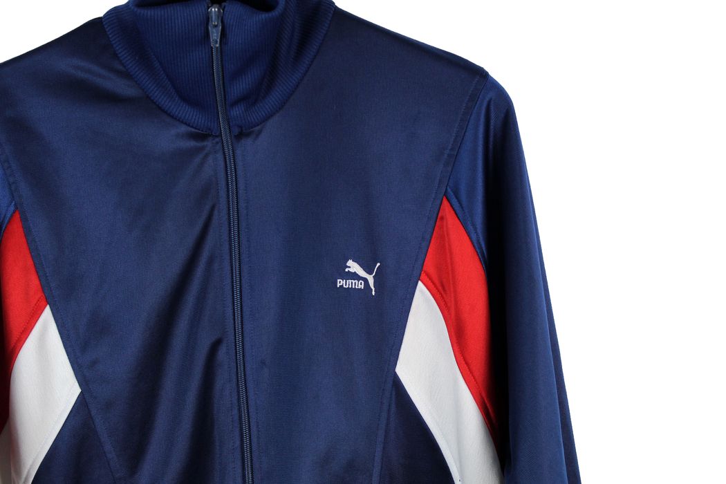 Vintage 90s Puma vintage track jacket nylon tracksuit top geometric ...