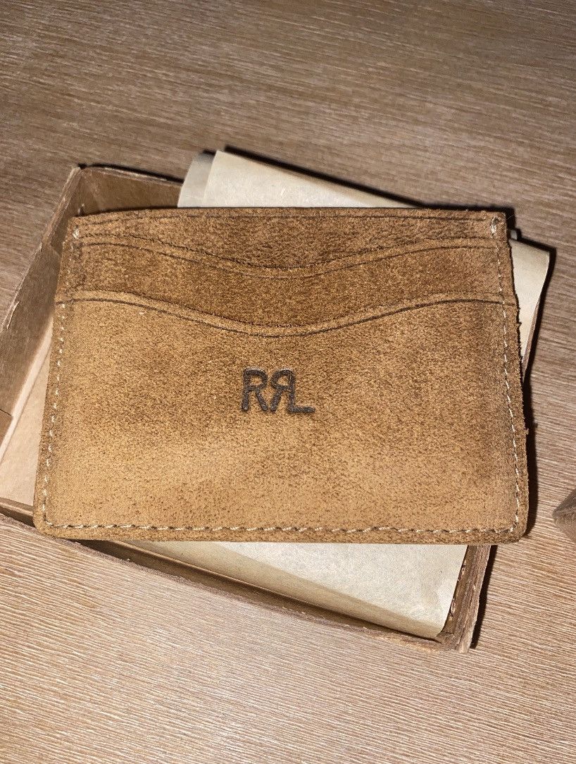 Polo Ralph Lauren Suede Double RRL Card Holder | Grailed