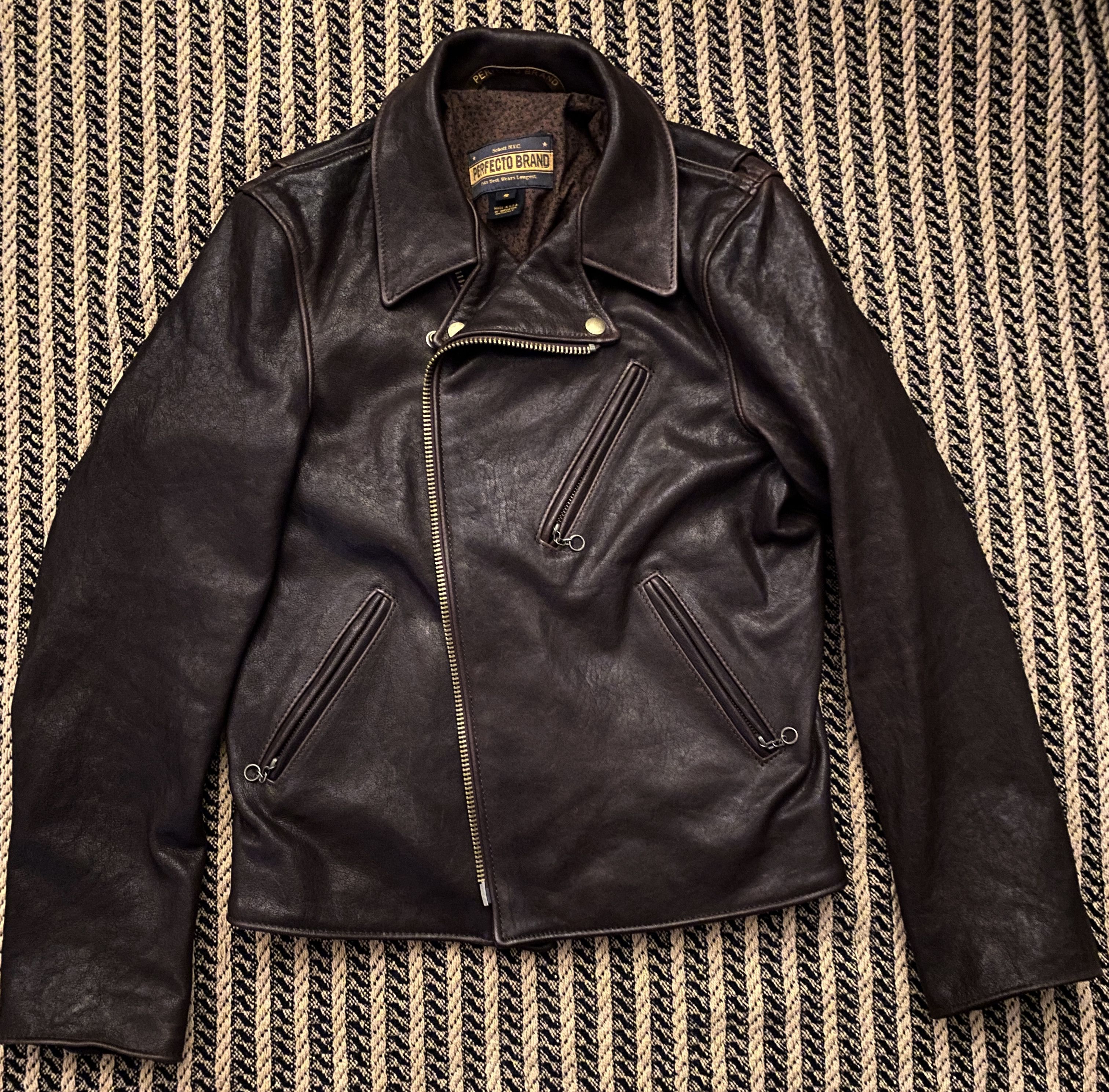 Schott Schott Perfecto Raven P213 Lambskin Leather Jacket | Grailed