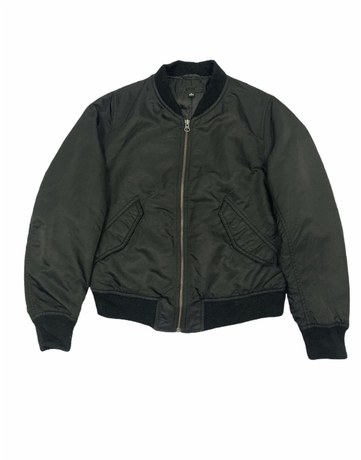 Bomber Jacket × Uniqlo × Varsity Jacket UNIQLO Double Pocket Zipper ...