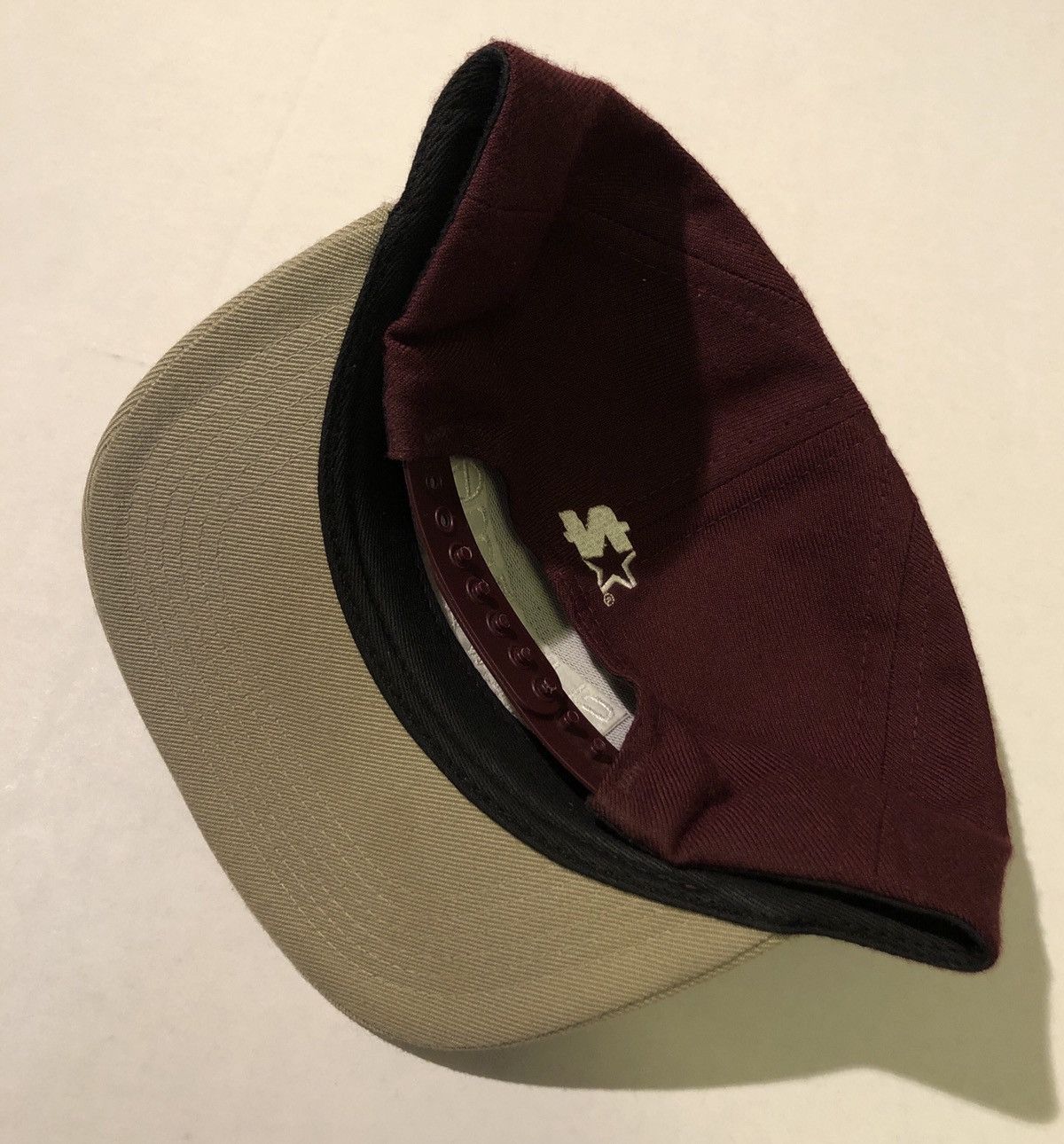 Supreme Classic Logo 2 Tone 5 Panel Burgundy Hat Cap New York FW2009 ...