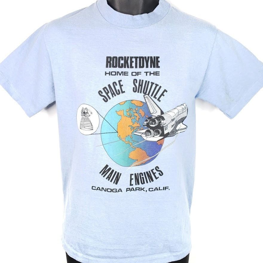 Vintage Rocketdyne Space Shuttle T Shirt Vintage 80s NASA Engine | Grailed