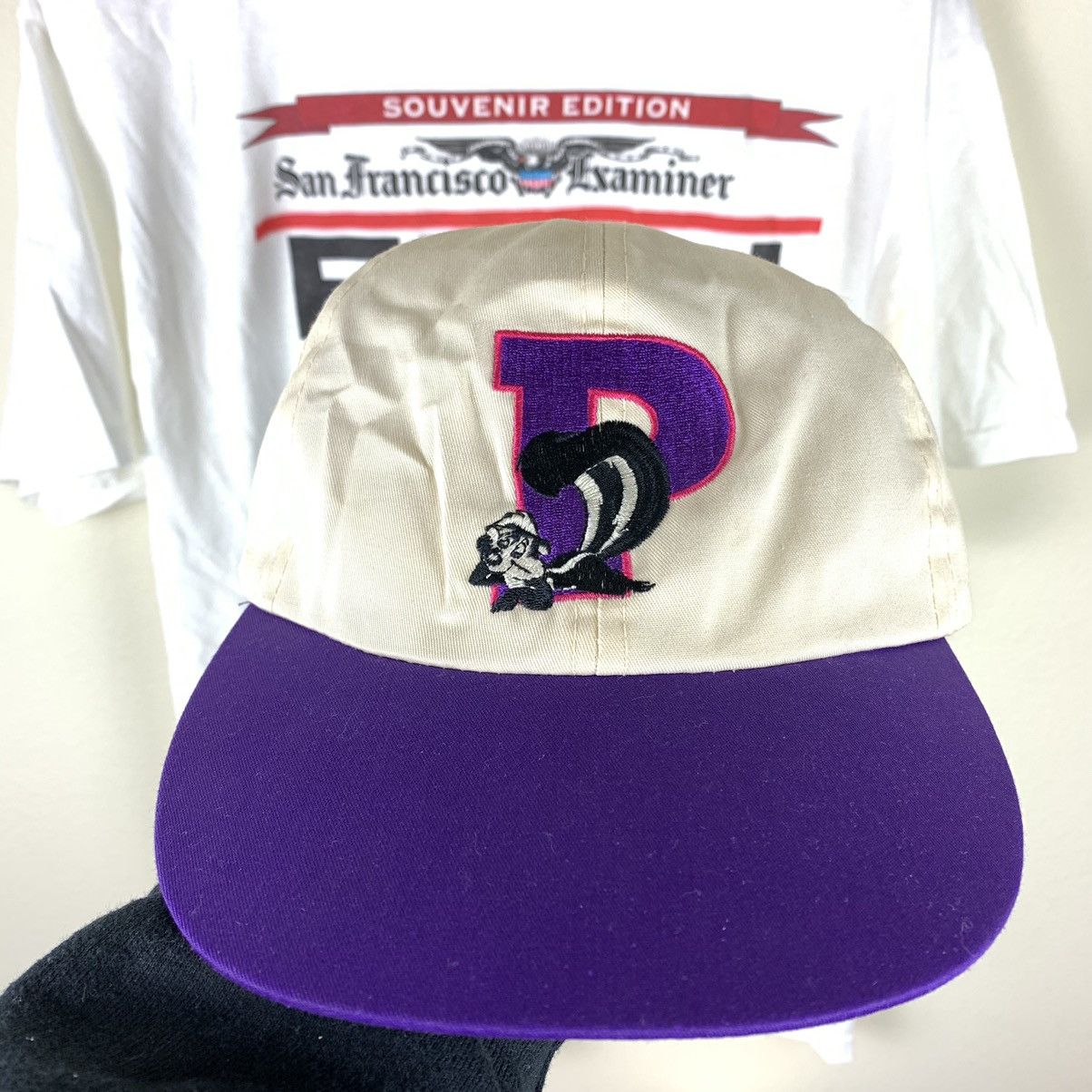 Vintage Vintage 90s Pepe Le Pew Looney Tunes Cartoon FlexFit Hat Cap ...