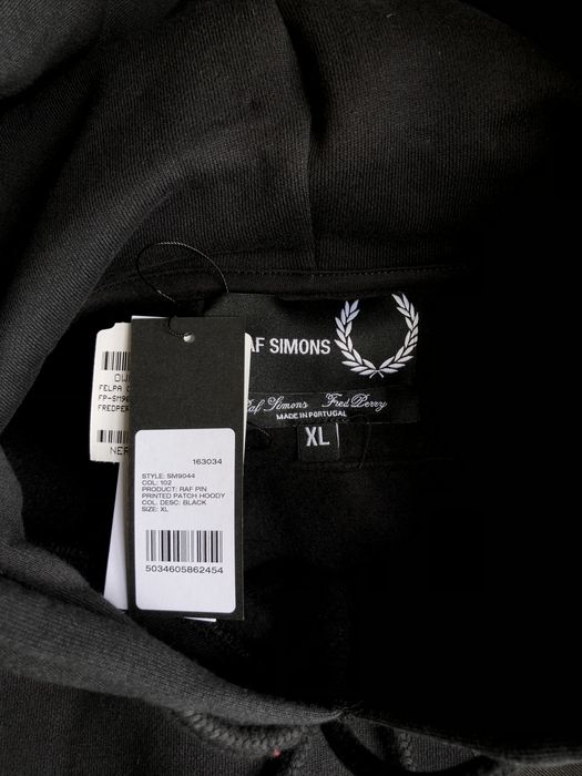 Raf Simons Raf Simons Fred Perry Pin Printed Patch Hoodie | Grailed