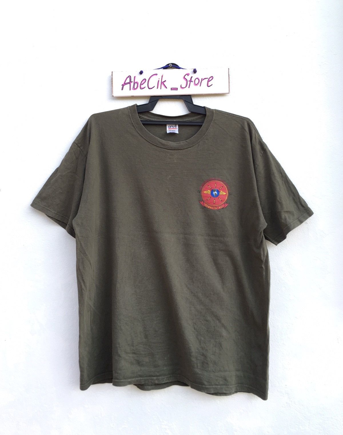 Marine × Vintage × Water Army Vintage Marine Wing Communications ...