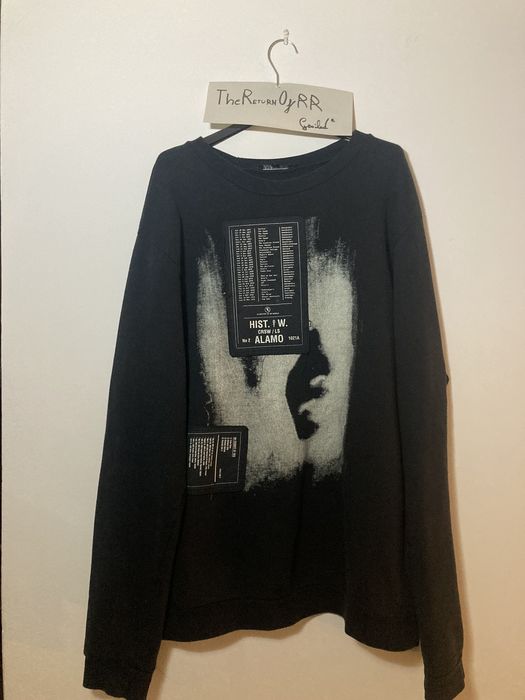 Raf Simons Raf Simons 2005 Alamo crewneck Poltergeist period rare size ...