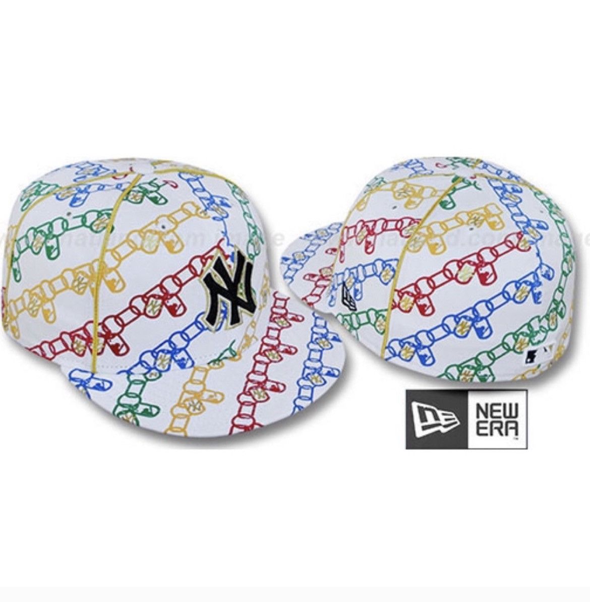 New Era Rare 59Fifty New York Yankees Dawg Chains Hat | Grailed