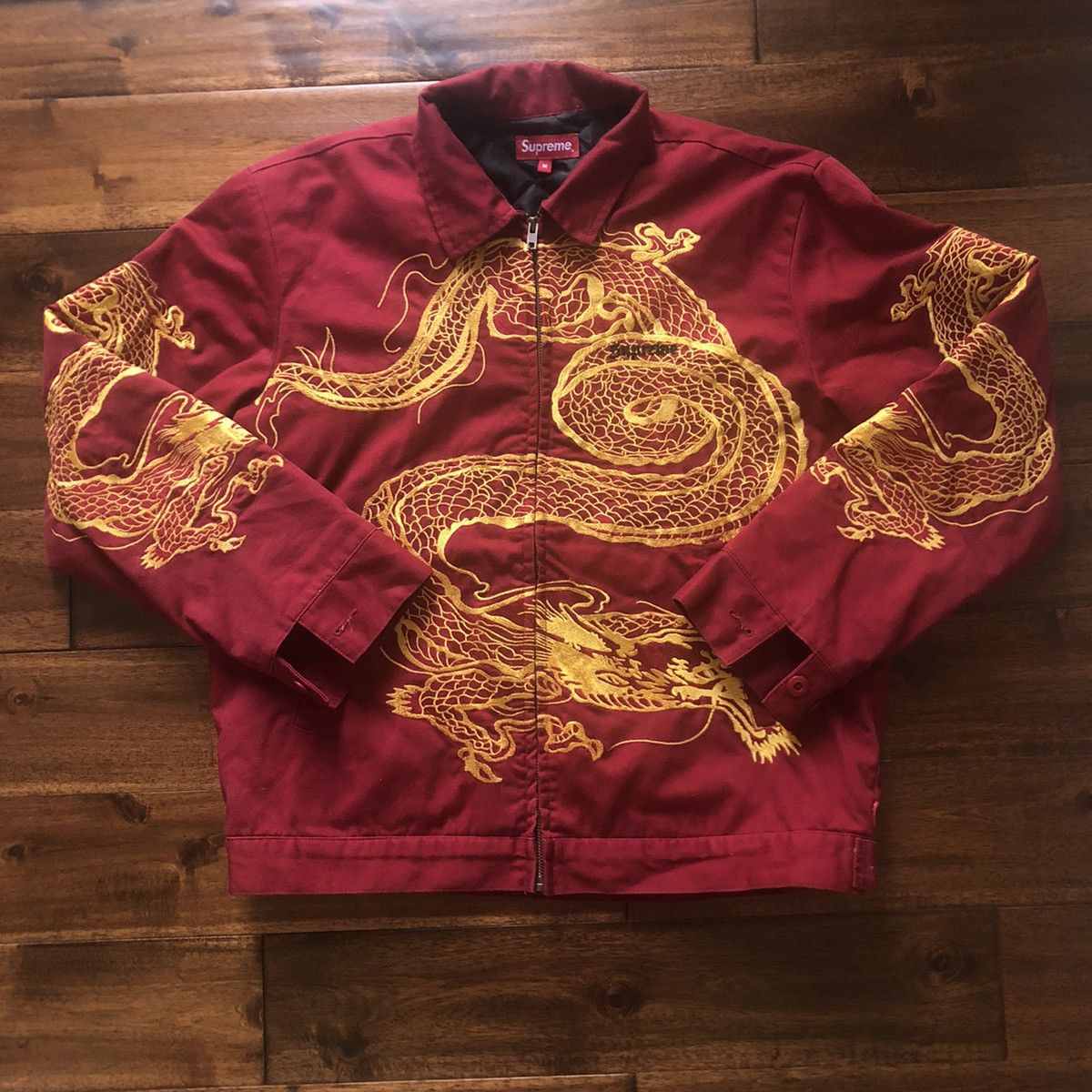 Supreme Dragon work jacket | Grailed