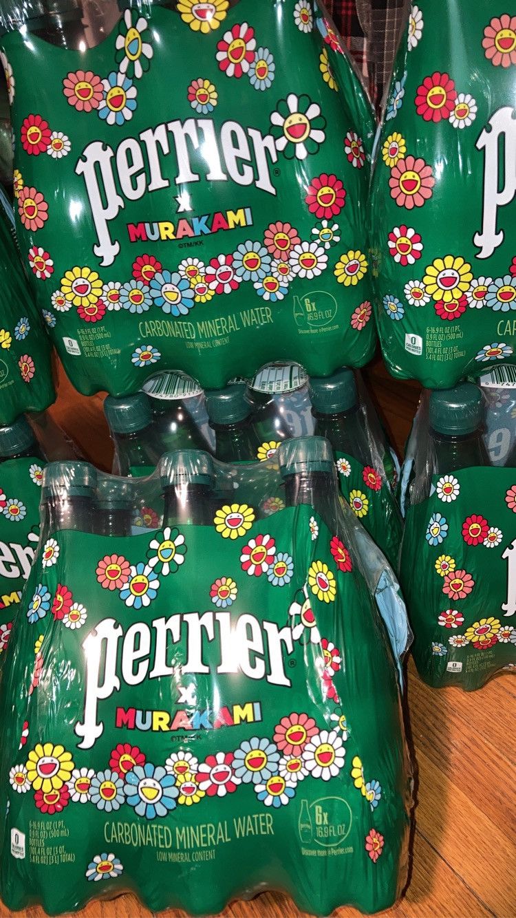 Takashi Murakami *Limited Edition* Perrier x Murakami Bottled Water 6 ...
