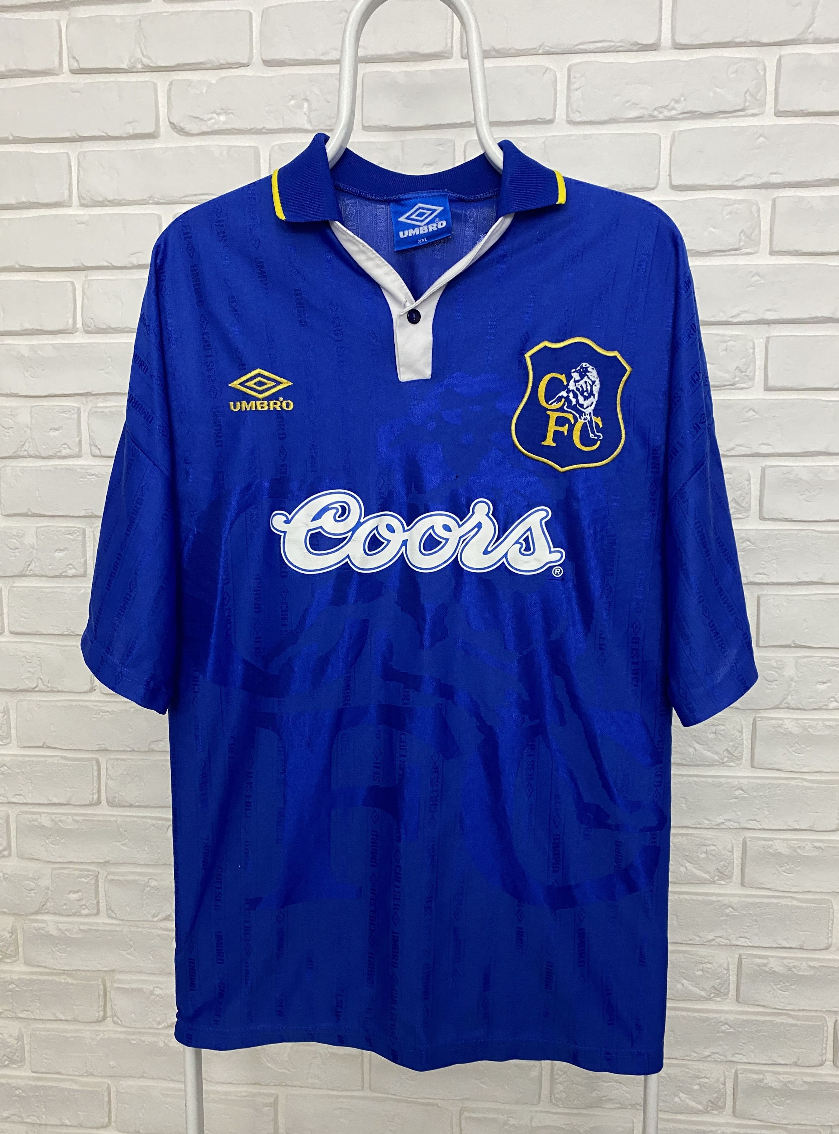 Chelsea Soccer × Soccer Jersey × Umbro Rare Chelsea FC 1995 1997 Home ...
