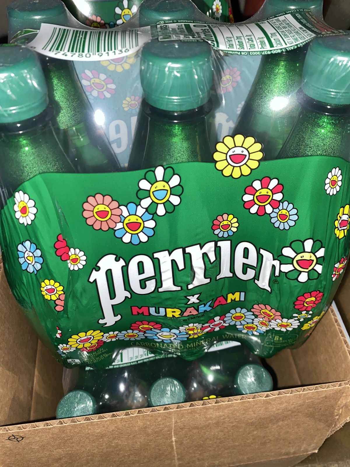 Takashi Murakami *Limited Edition* Perrier x Murakami Bottled Water 6 ...