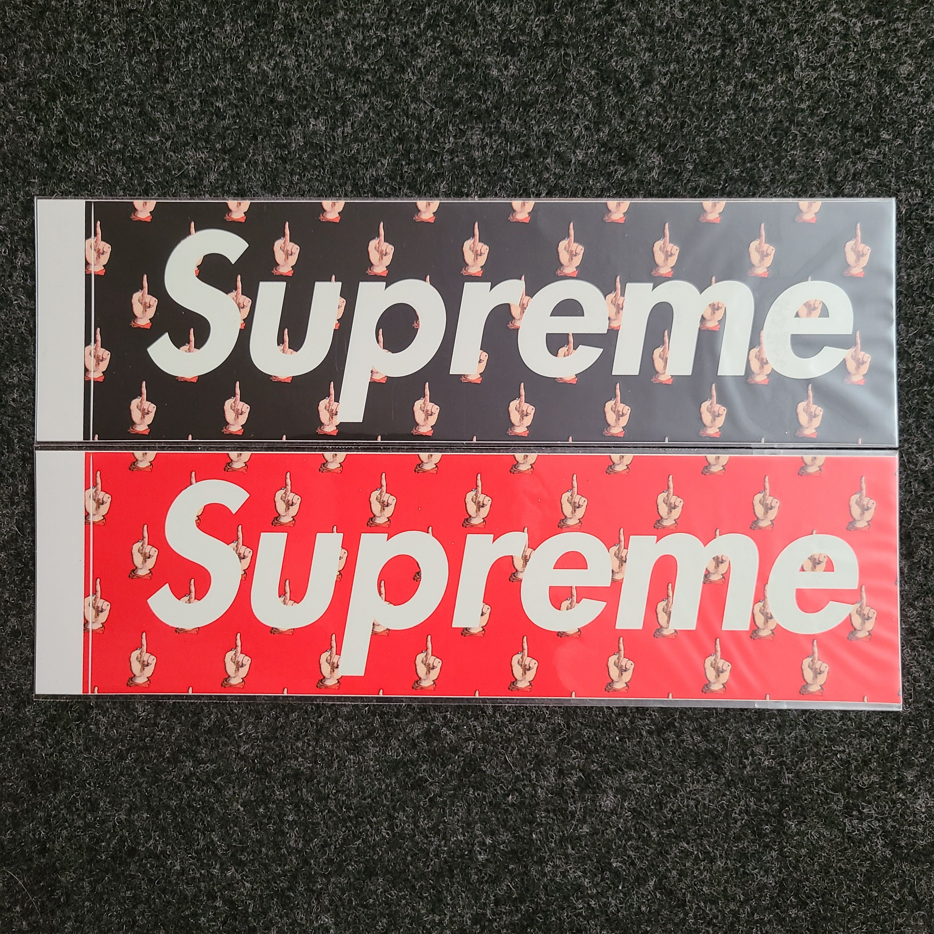 Supreme Supreme x Undercover Middle Finger Box Logo Sticker Set | Grailed