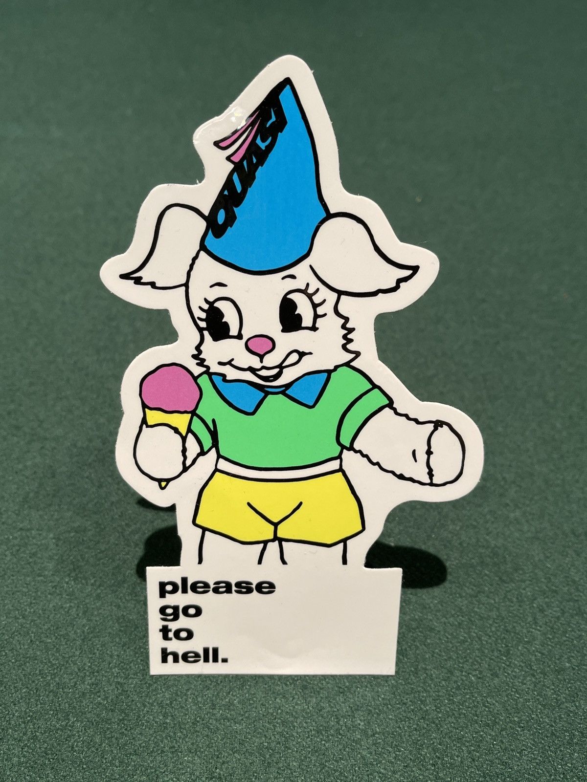 Quasi Skateboards Please Go To Hell sticker | Grailed