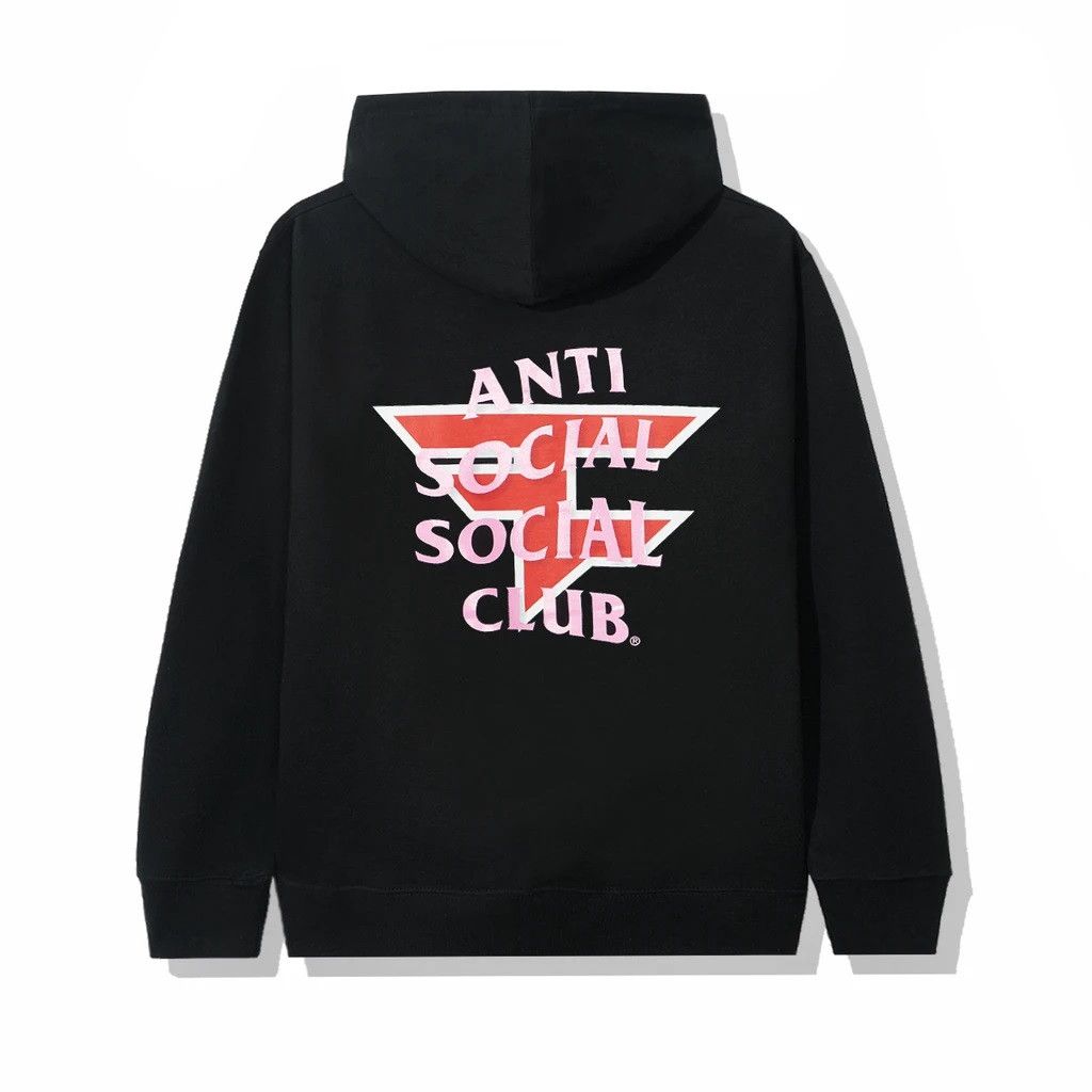 Anti Social Social Club DS ASSC x FaZe Clan Pink Logo Black Hoodie ...