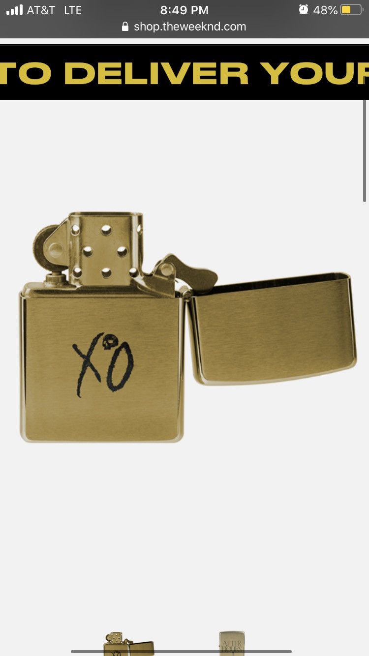 The Weeknd THE WEEKND XO AFTER HOURS GOLD DUST ZIPPO LIGHTER RARE | Grailed