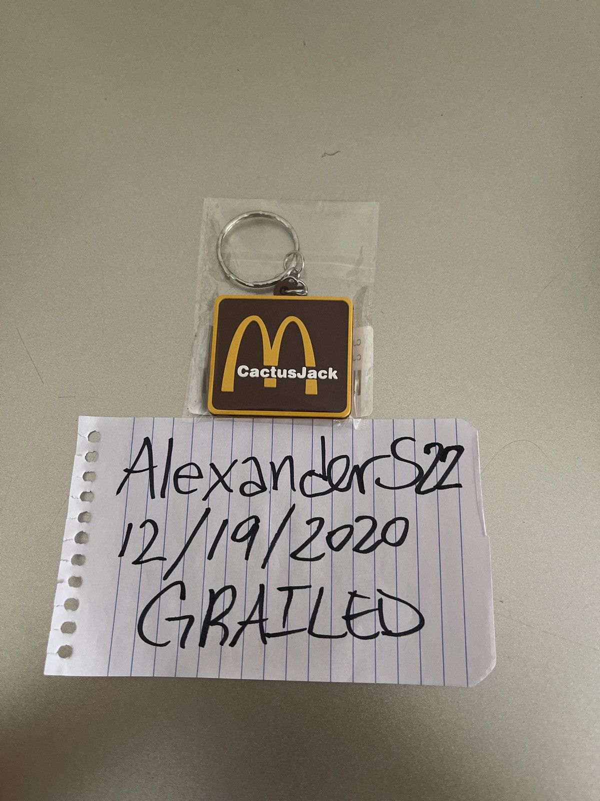 Travis Scott Cactus Jack x McDonald’s CJ ARCHIVES KEYCHAIN | Grailed