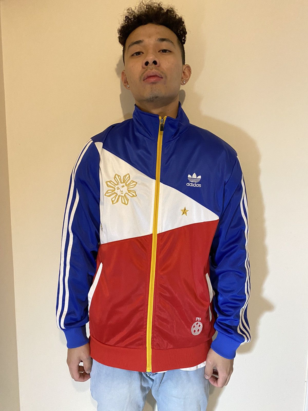 Adidas Adidas Philippines Track Jacket, Blue Red & White XL | Grailed