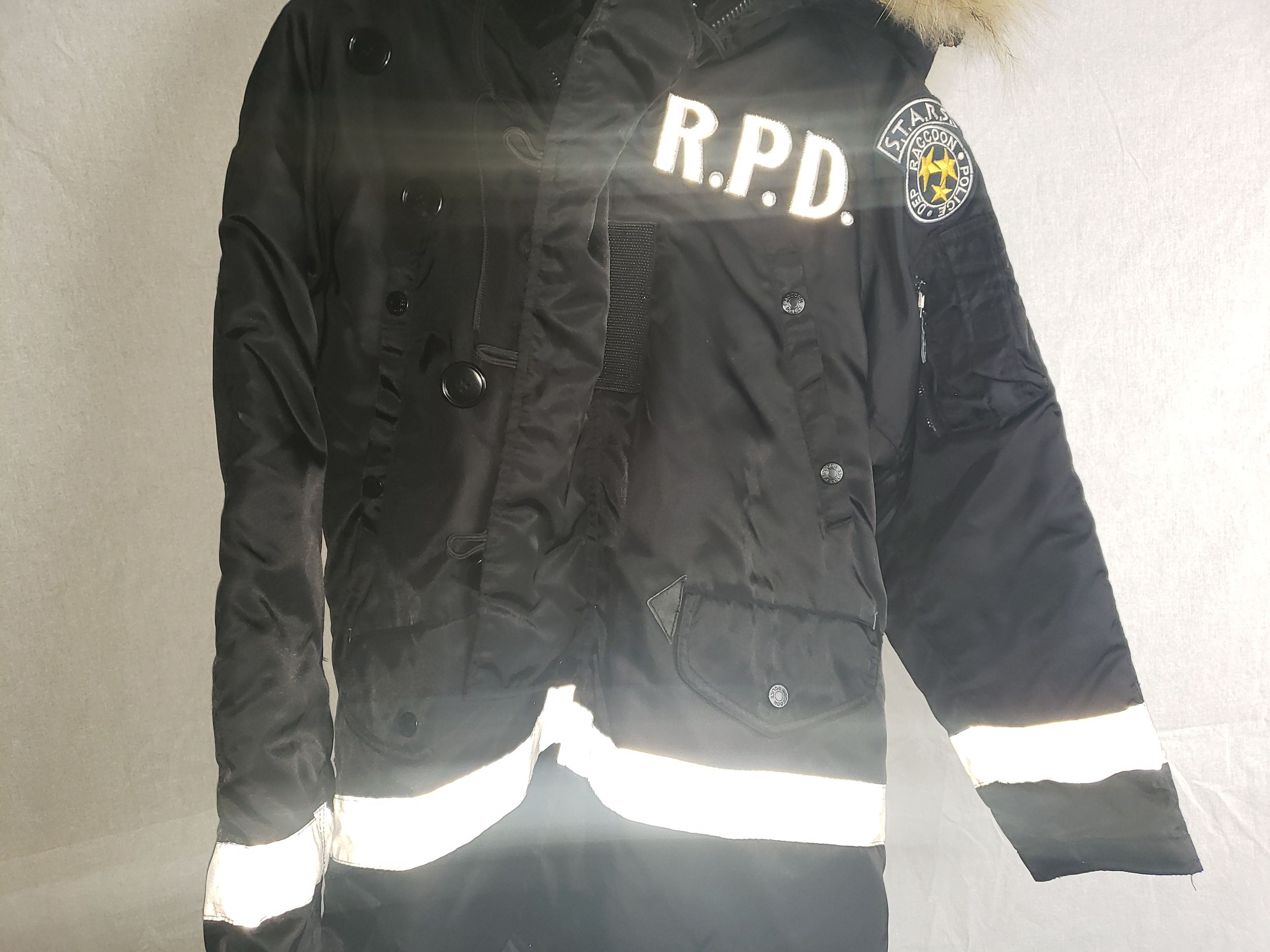 Vintage Resident Evil RPD gaming fur reflective jacket japan | Grailed