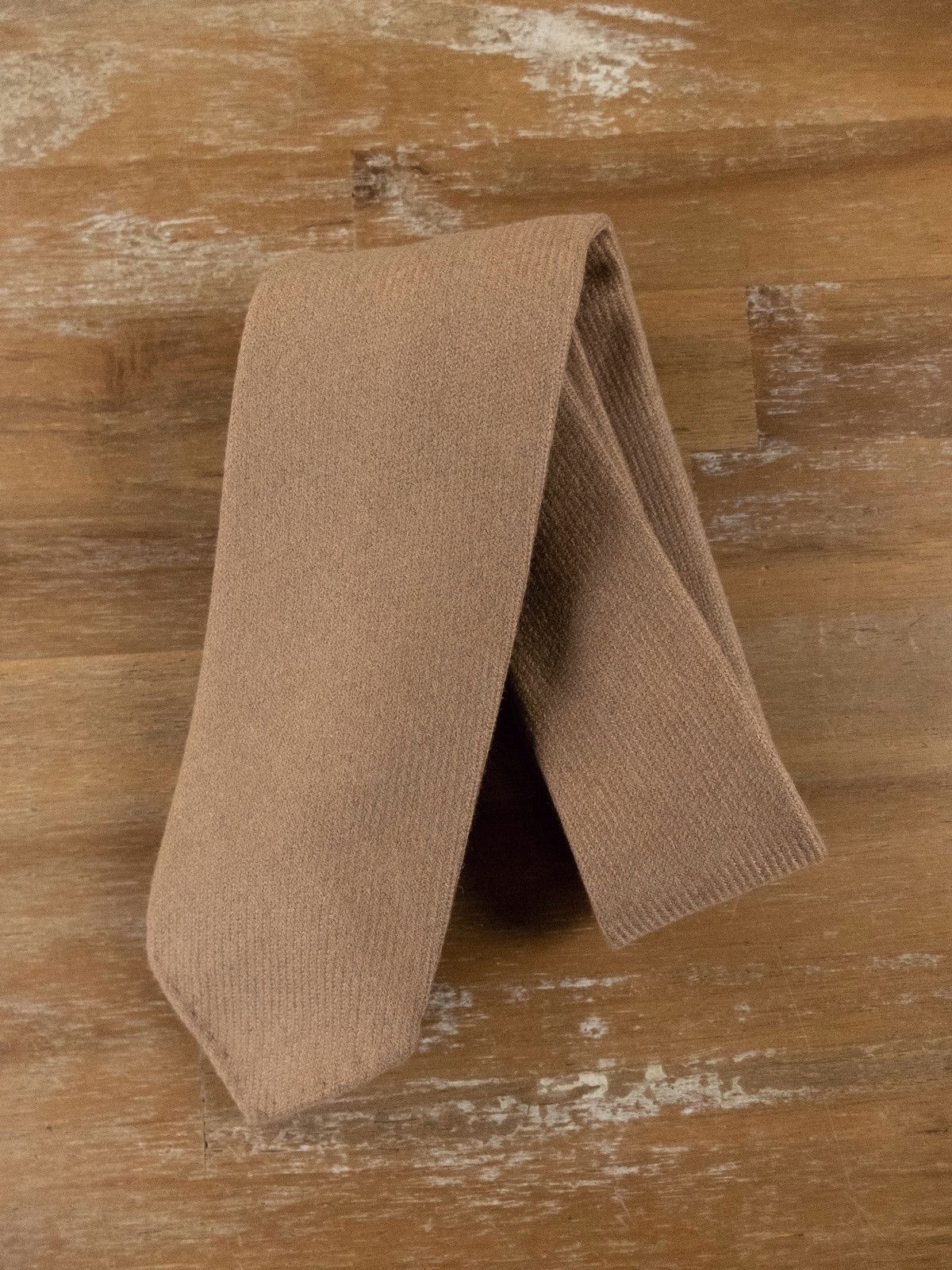 Drake's DRAKE'S of London camel hair wool self-tipped tie Drakes | Grailed
